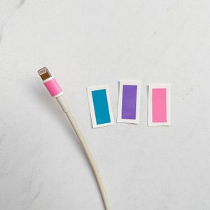 Monogram Phone Charger Label, Monogram Phone Charger Decal, Mini ...