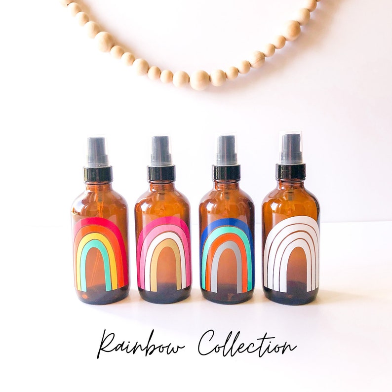 Rainbow Essential Oil Label, Rainbow Decal, Essential Oil Label ...