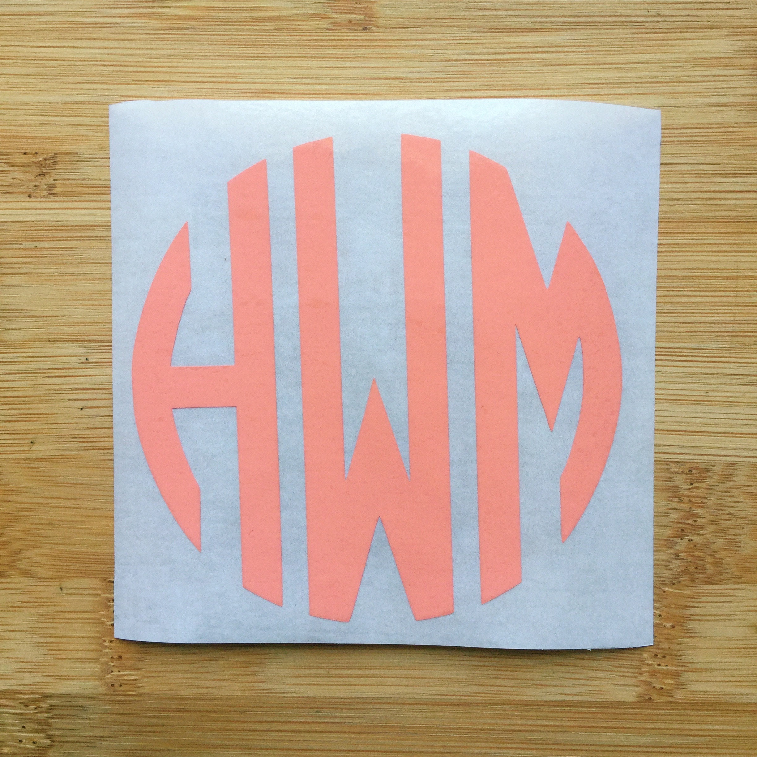 Custom Monogram Decals, Phone Decal, Monogram Car Decal, Monogram ...