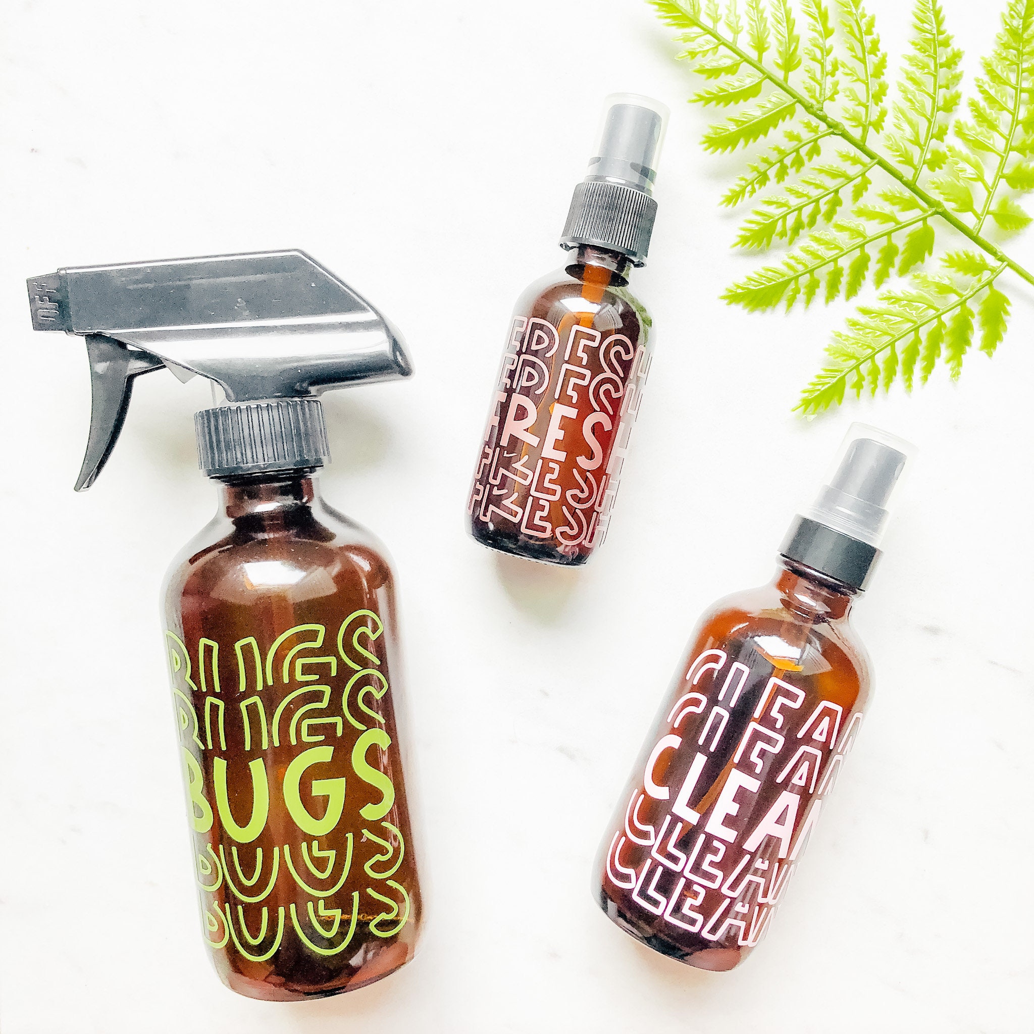 Custom Spray Bottle Labels, 2oz, 4oz, 8oz Spray Bottle Labels ...