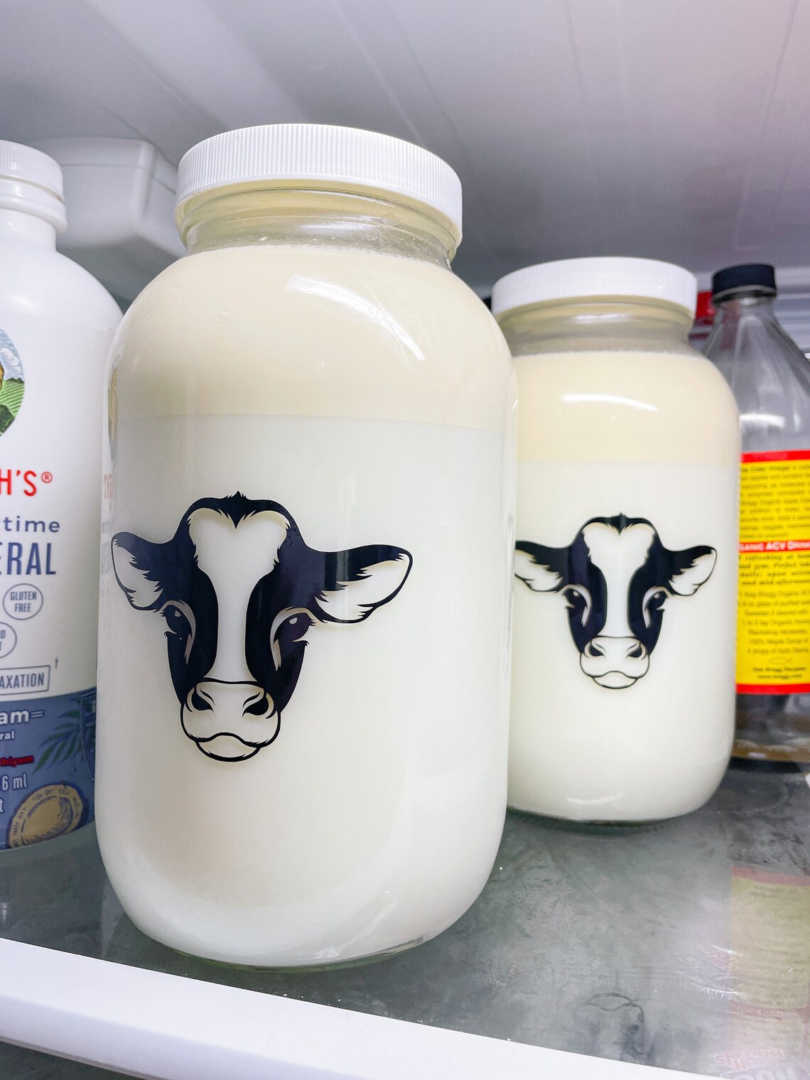 Cow Decal Cow Sticker Cow Label Raw Milk Decals Raw Milk | Etsy