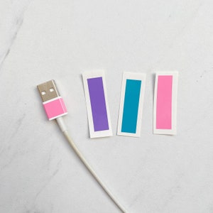 Monogram Phone Charger Label, Monogram Phone Charger Decal, Mini ...