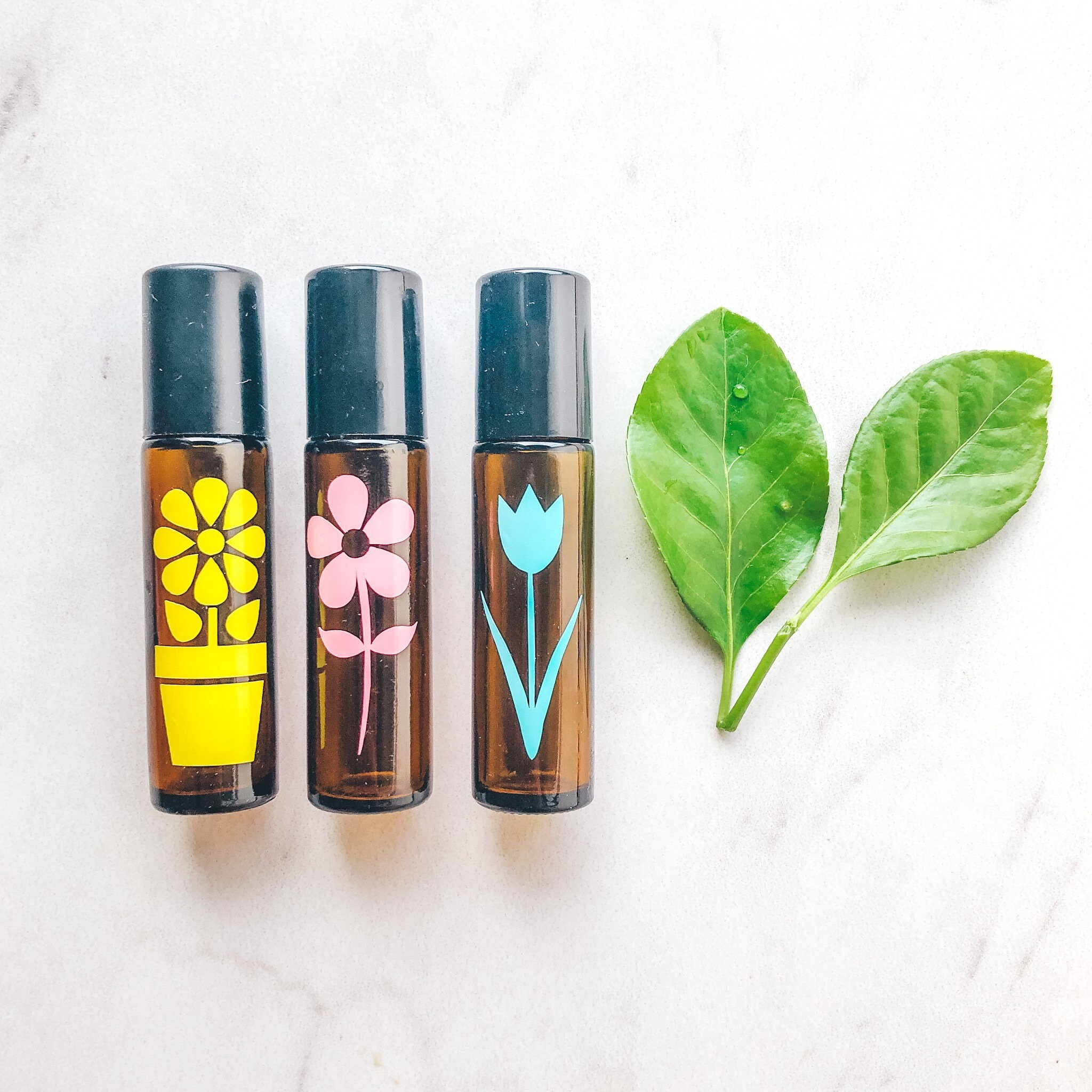 Spring Essential Oil Labels Essential Oil Labels Fresh Lemon - Etsy