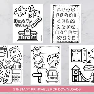 Back to School Coloring Sheets, Coloring Sheets, Simple Coloring Sheets ...