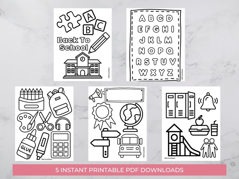 Back to School Coloring Sheets, Coloring Sheets, Simple Coloring Sheets ...