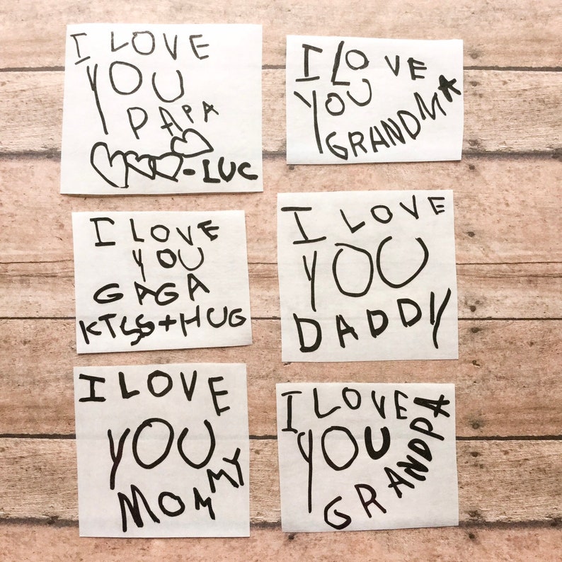 Child's Handwriting Decal Custom Children's | Etsy