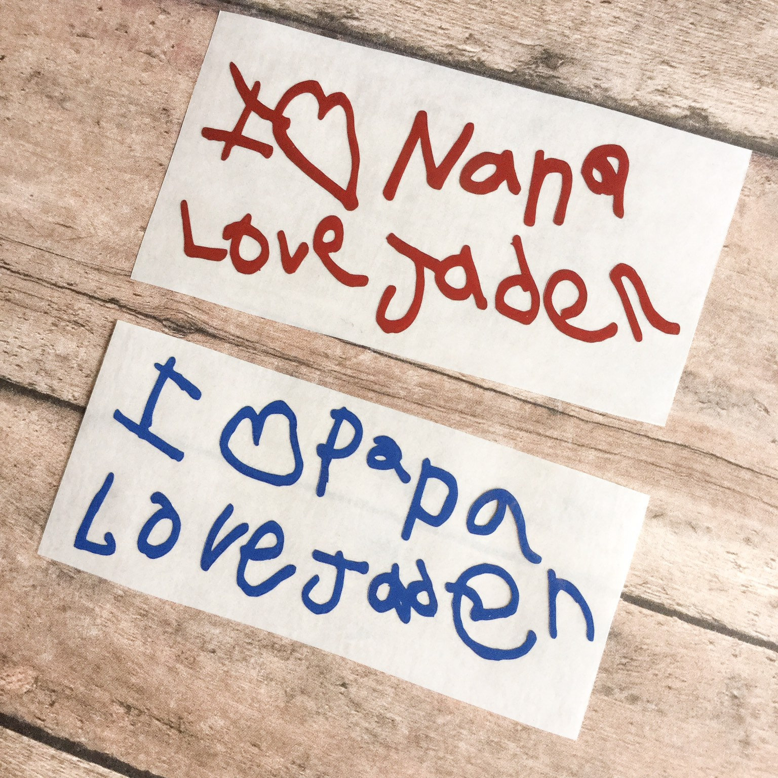 Child's Handwriting Decal Custom Children's - Etsy