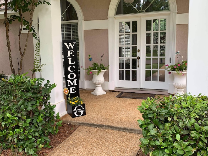 Welcome Sign Planter Box, Welcome Board With Planter, New Home Owner ...