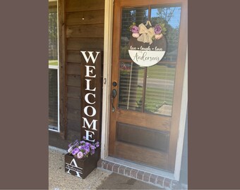 Planter Box Welcome Sign | Etsy