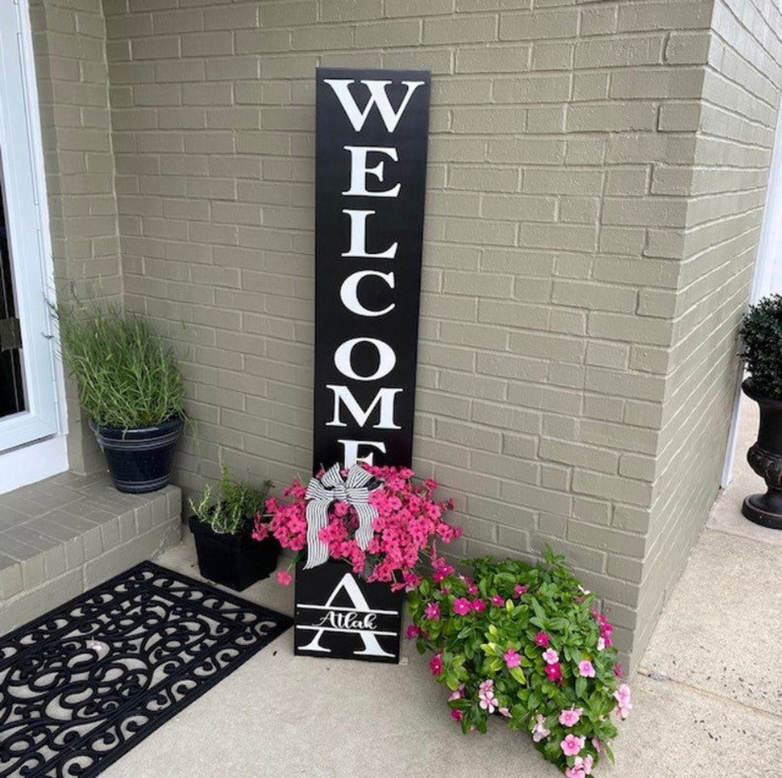 Welcome Sign Planter Box, Welcome Board With Planter - Etsy