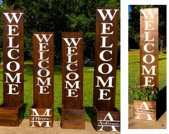 Porch Sign With Planter - Etsy