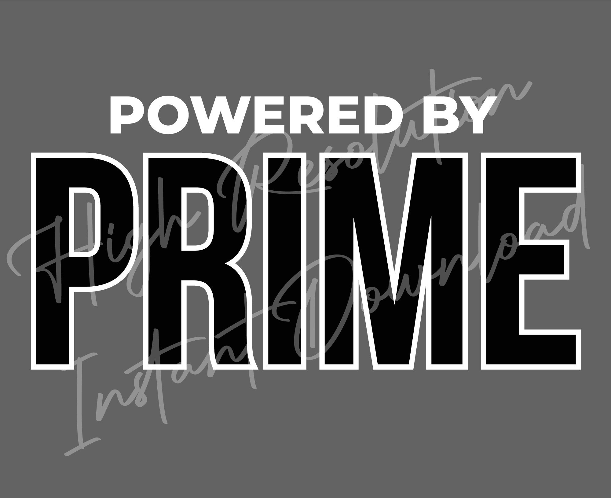 Prime Powered by Prime Prime Vector Prime SVG Prime - Etsy UK
