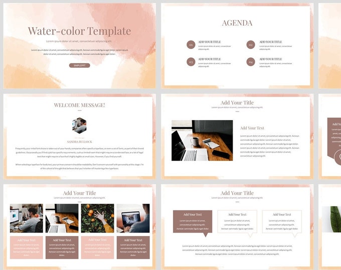 Minimal Modern Clean Powerpoint Template - Etsy Canada