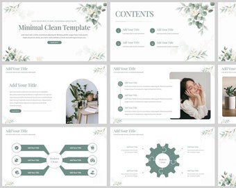 Minimal Clean Teaching Report Powerpoint Template - Etsy