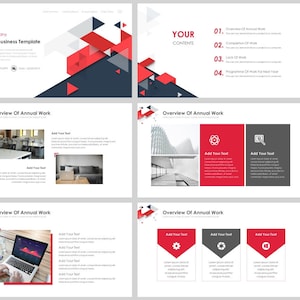 Red Minimal Business Template - Etsy