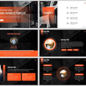 Modern Business Report Powerpoint Template - Etsy