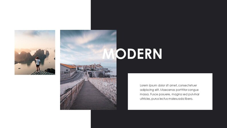 Simple Magazine Style Powerpoint Template - Etsy