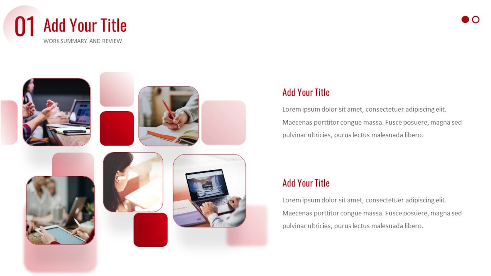 Minimal Red Business Powerpoint Template - Etsy