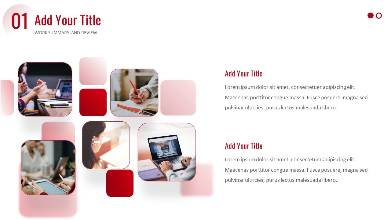 Minimal Red Business Powerpoint Template - Etsy
