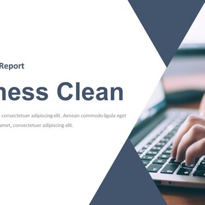 Minimal Blue Business Powerpoint Template - Etsy