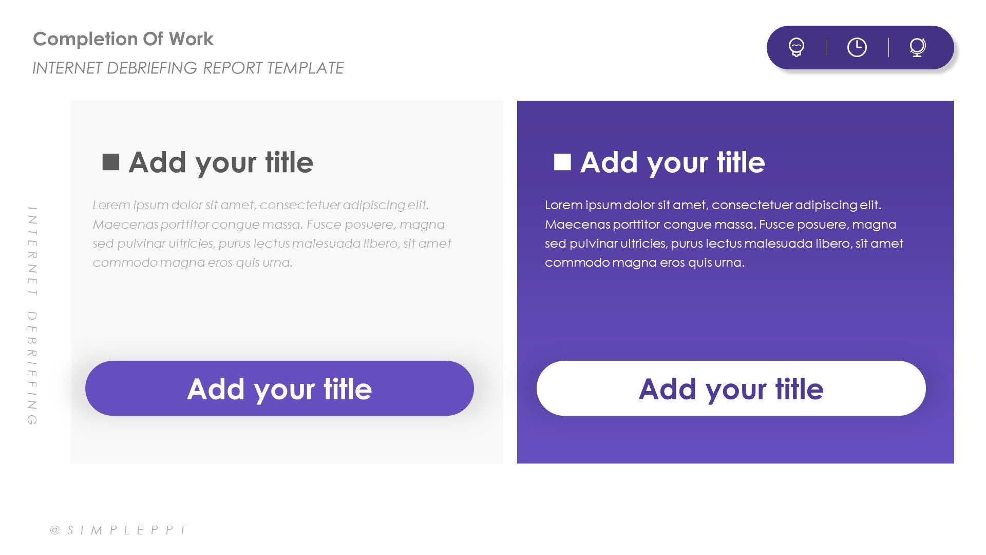 Minimal Internet Plan Report Template - Etsy