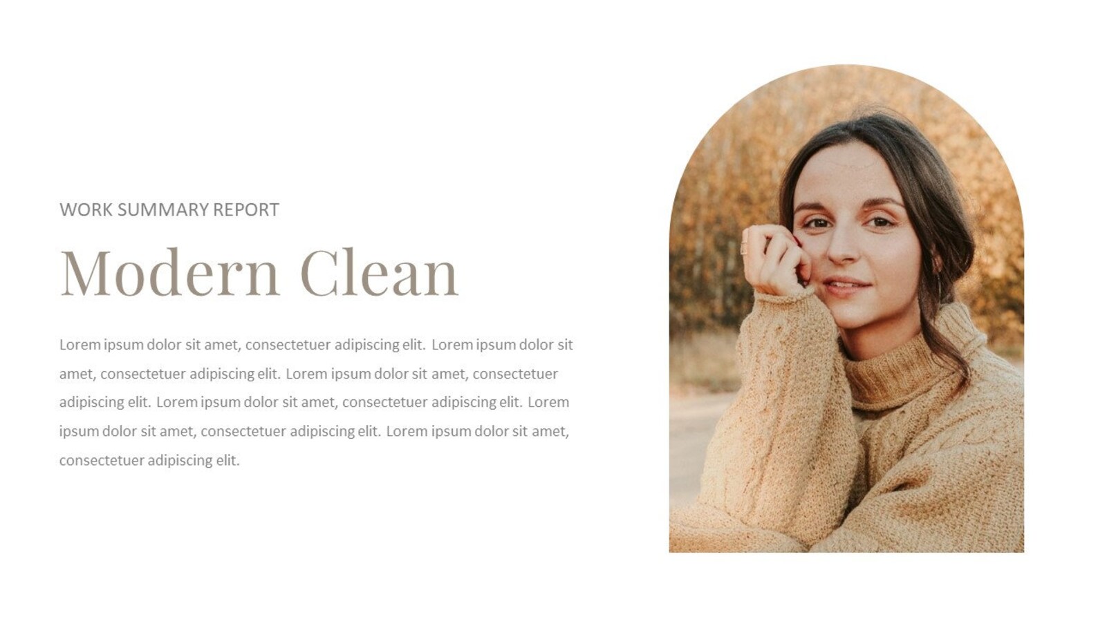 Minimal Clean Report Powerpoint Template - Etsy