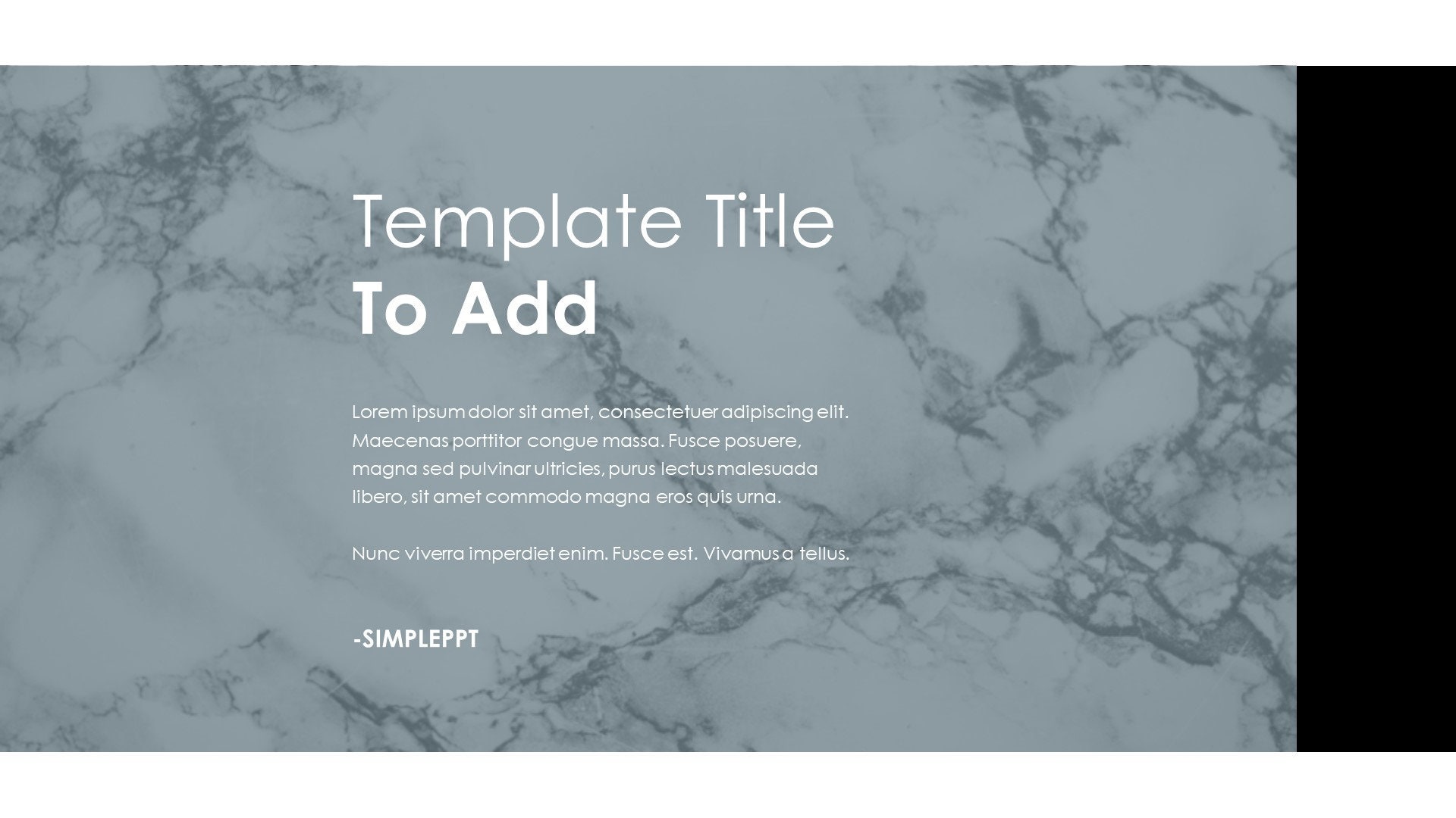 Marble Simple Magazine Style Powerpoint Template - Etsy
