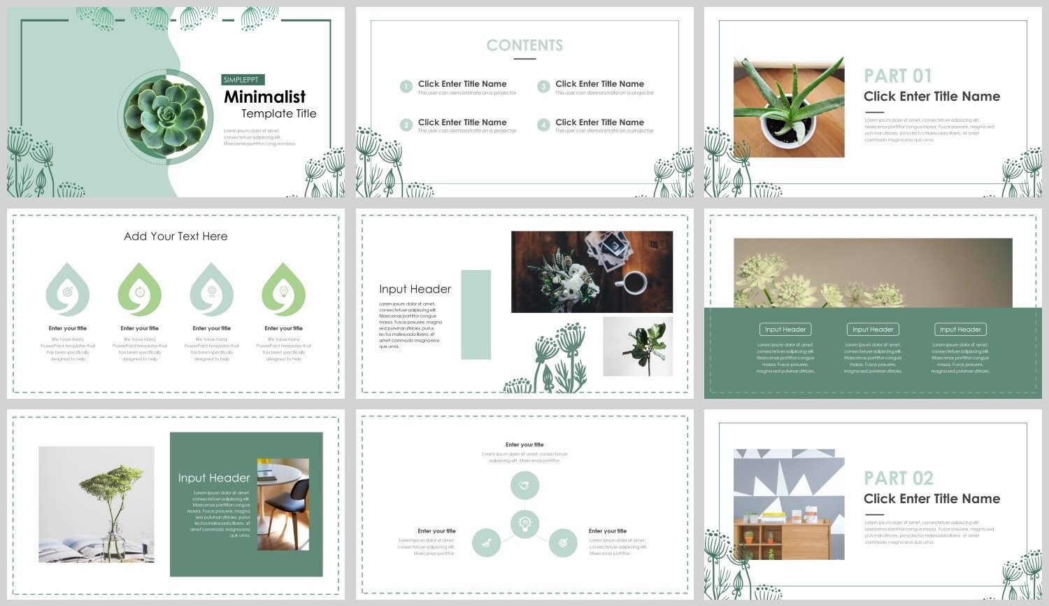 Minimal Business Powerpoint Template02 - Etsy