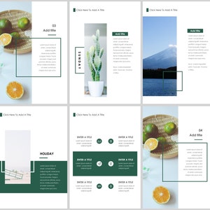 A4minimal Magazine Style Powerpoint Template - Etsy