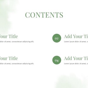 Minimal Water-color Clean Powerpoint Template - Etsy