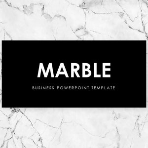 Minimal Marble Magazine Style Powerpoint Template - Etsy