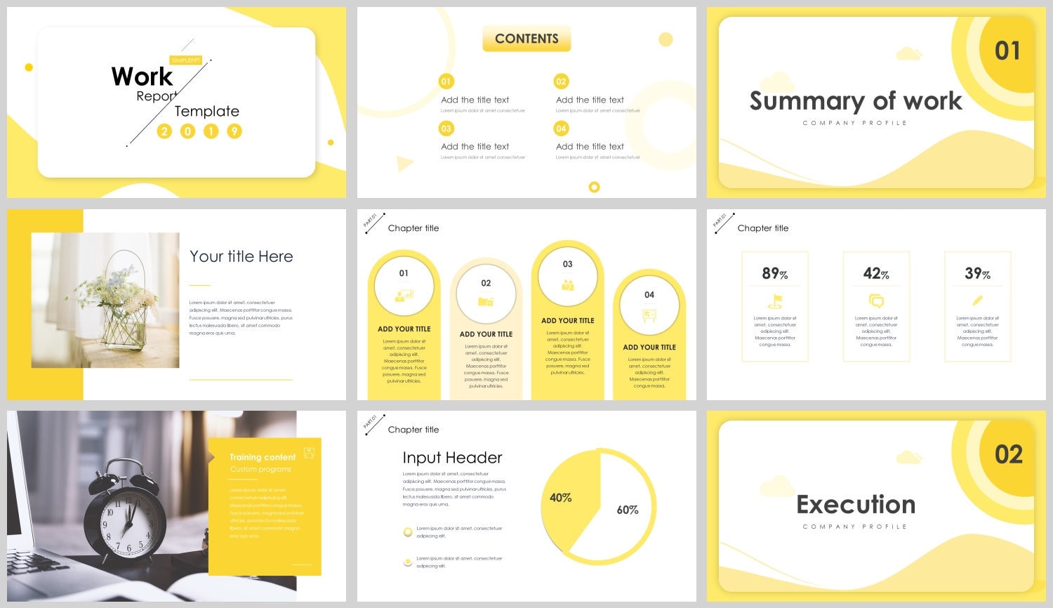 Yellow Powerpoint Templates Creative Yellow PowerPoint Template
