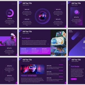 Modern Clean Technology Powerpoint Template - Etsy