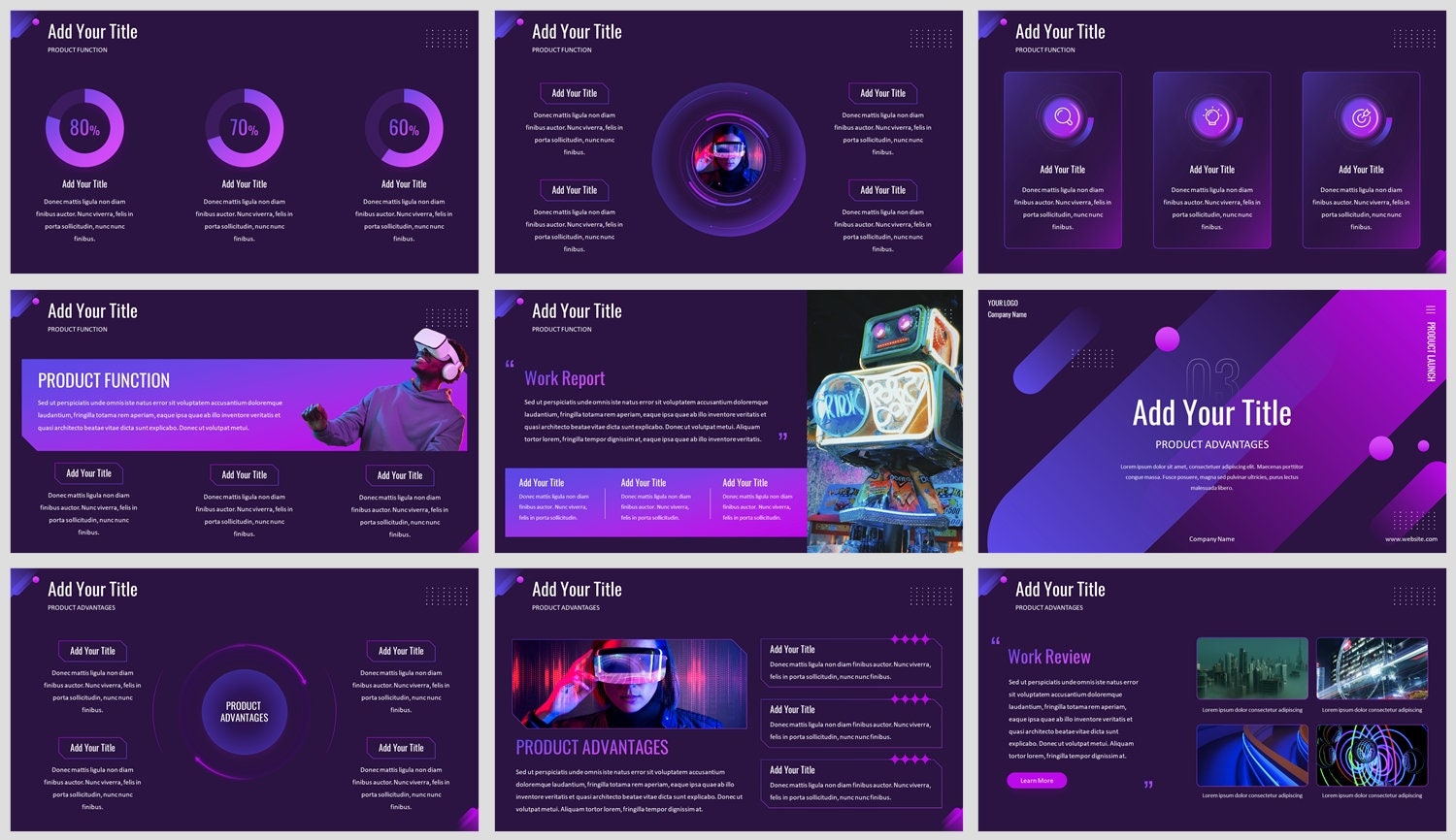 Modern Clean Technology Powerpoint Template - Etsy