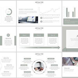 Minimal Modern Clean Report Powerpoint Template - Etsy