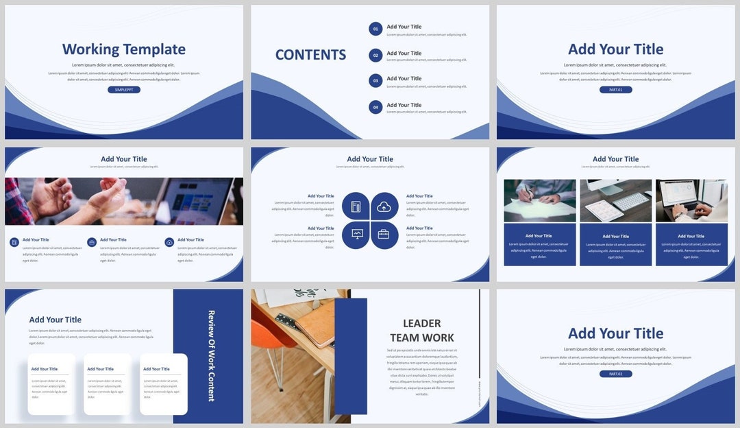 Minimal Modern Clean Style Powerpoint Template - Etsy