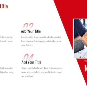 Minimal Red Business Powerpoint Template - Etsy