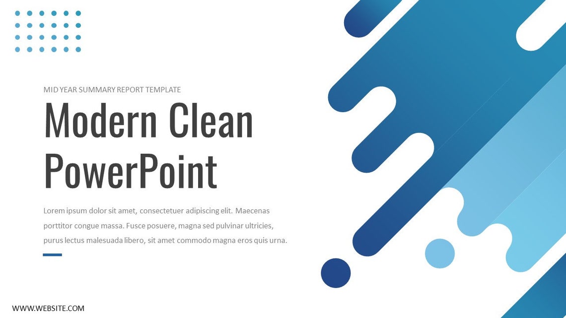 Minimal Clean Business Powerpoint Template - Etsy