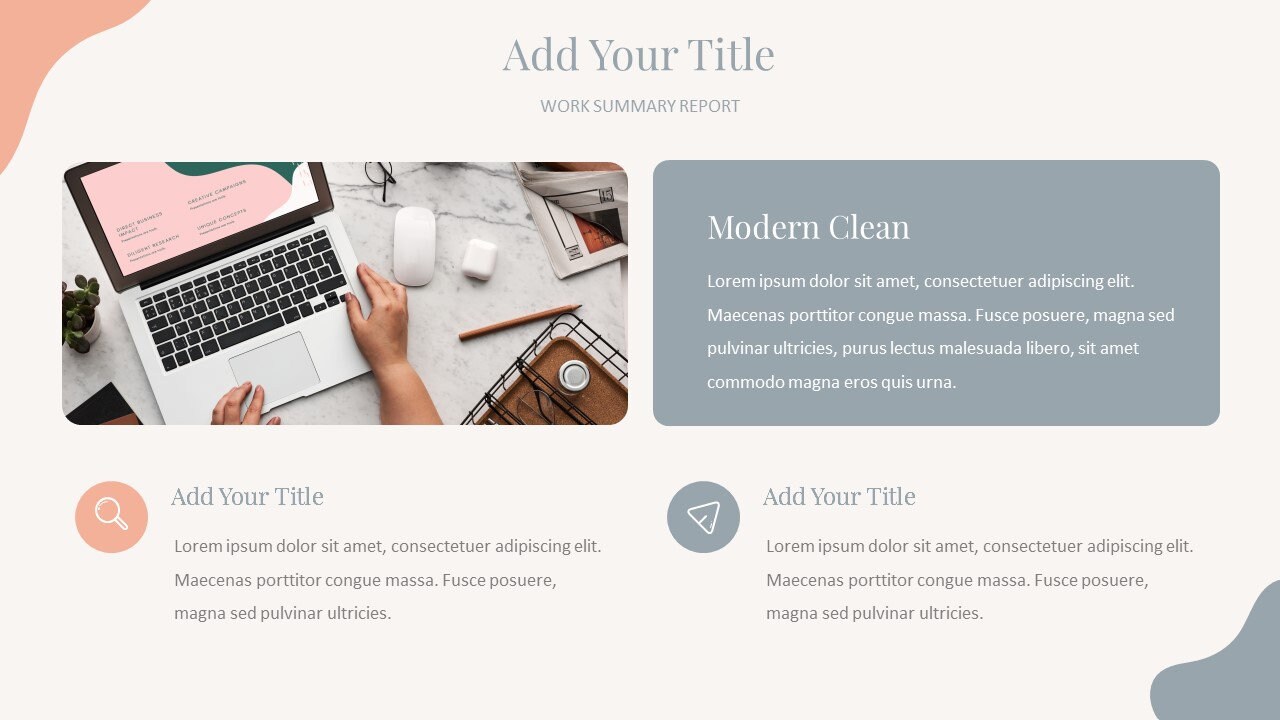 Minimal Modern Clean Powerpoint Template - Etsy