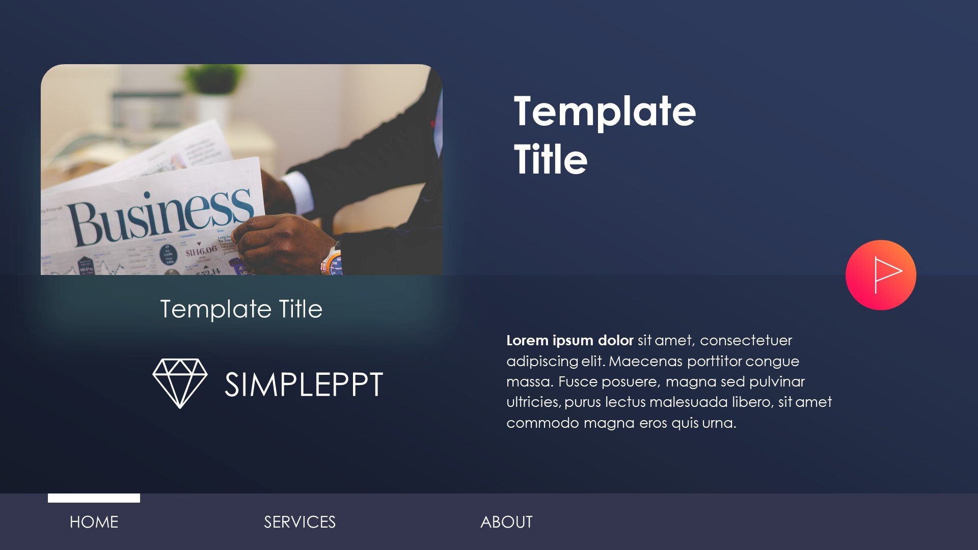 Creative Gradient Business Report Powerpoint Template - Etsy