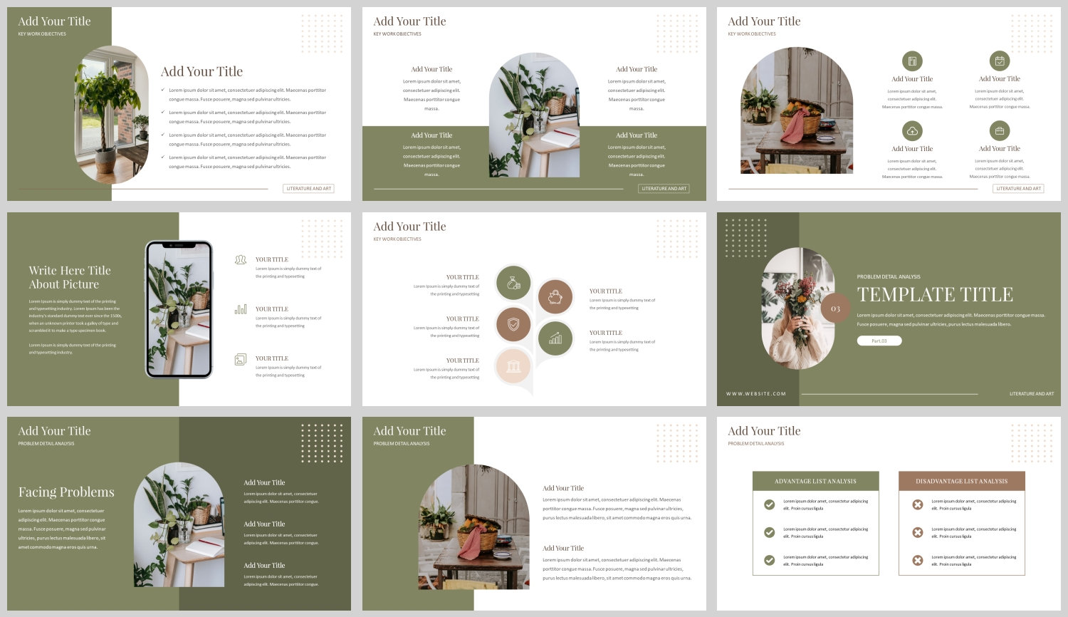 Minimal Modern Clean Style Powerpoint Template - Etsy