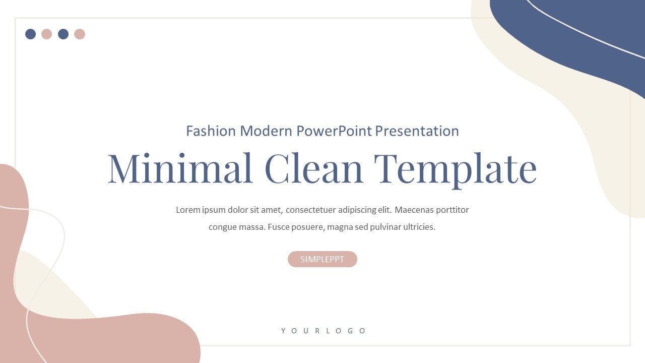 Minimal Modern Clean Report Powerpoint Template - Etsy