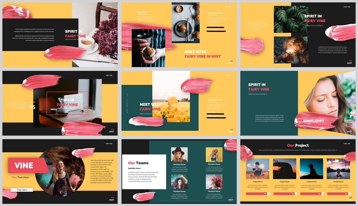 Minimal Magazine Style Powerpoint Template - Etsy