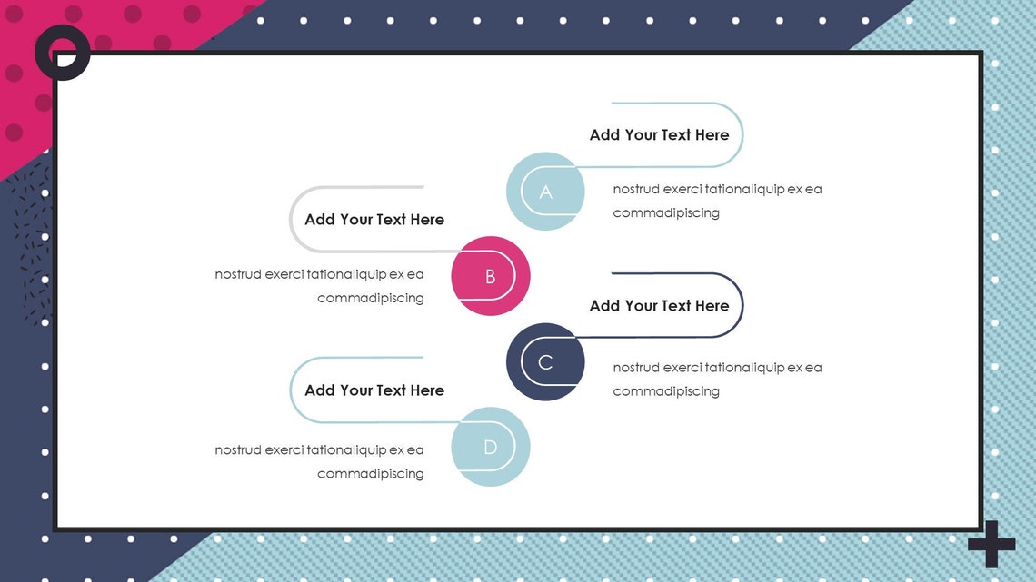 Memphis Style Minimal Powerpoint Template - Etsy