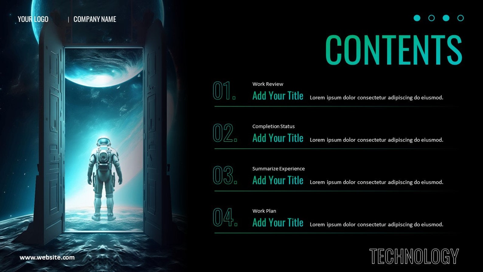 Modern Future Technology Report Powerpoint Template - Etsy