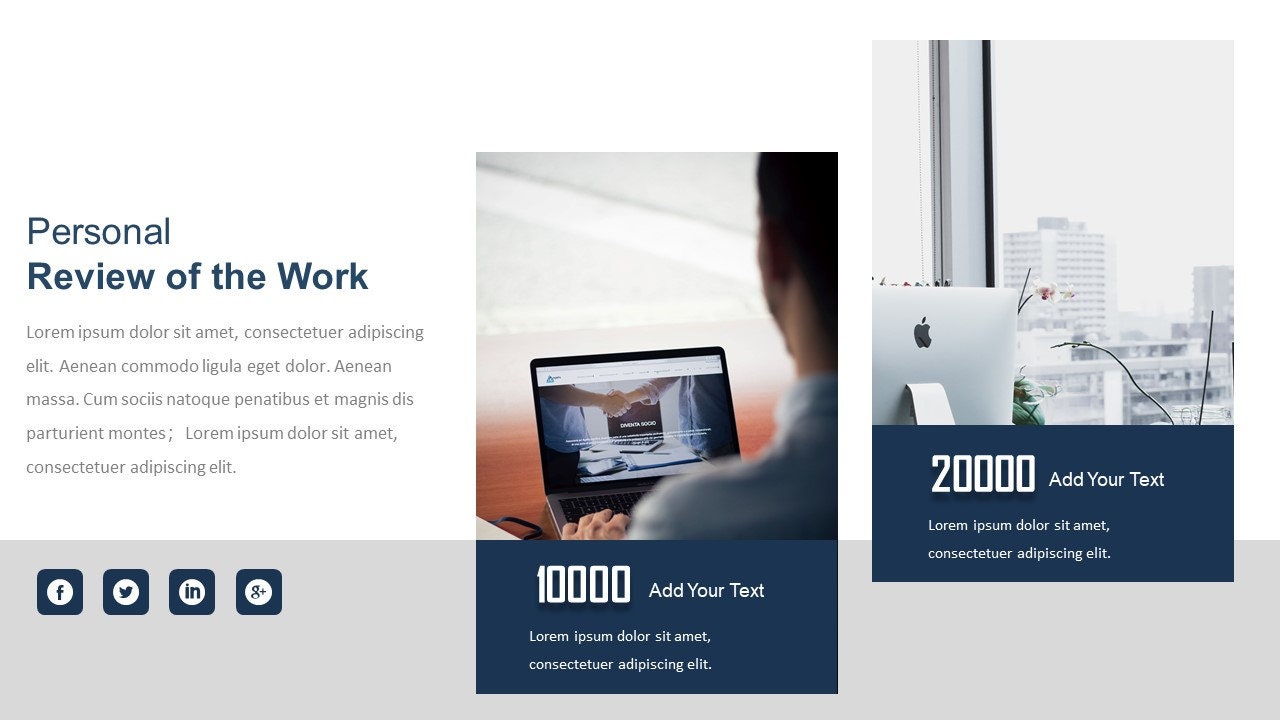 Minimal Work Summary Powerpoint Template - Etsy