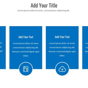 Modern Clean Blue Business Powerpoint Template - Etsy