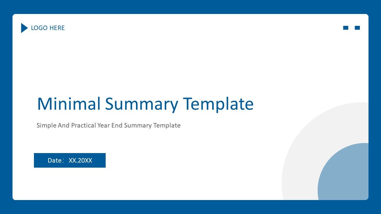 Modern Clean Business Work Summary Powerpoint Template - Etsy