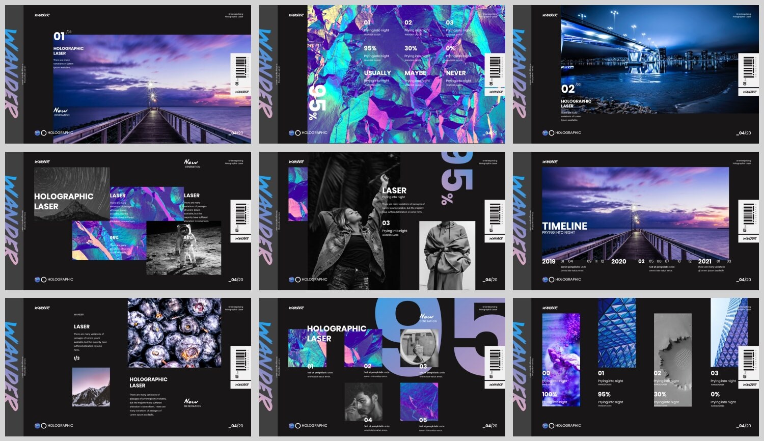 Minimal Magazine Style Laser Powerpoint Template - Etsy