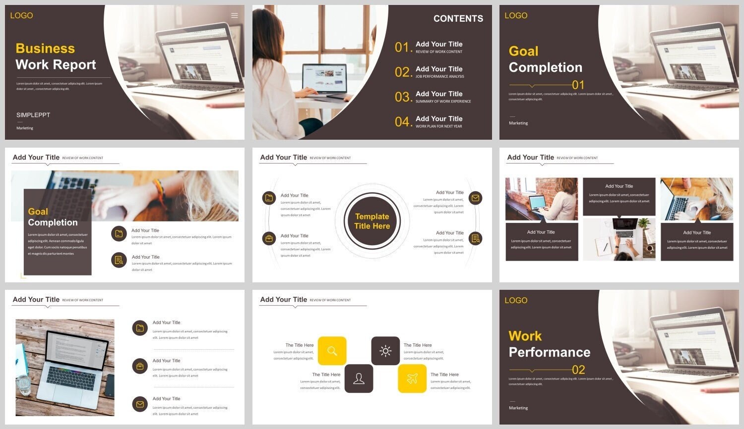 Minimal Modern Clean Business Powerpoint Template - Etsy